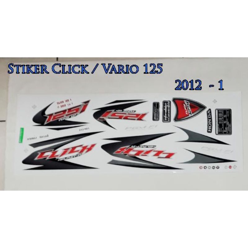 Jual Stiker Click Vario 125 Tahun 2012 | Shopee Indonesia