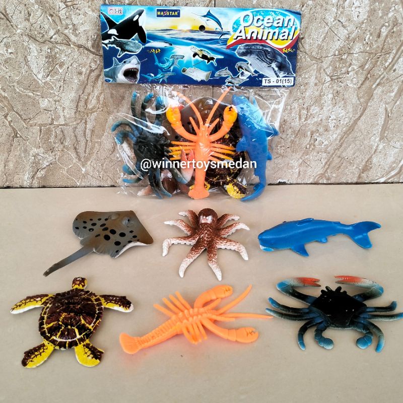 Jual Mainan Wild Animal Mini 2012 / Marine World ocean world binatang ...