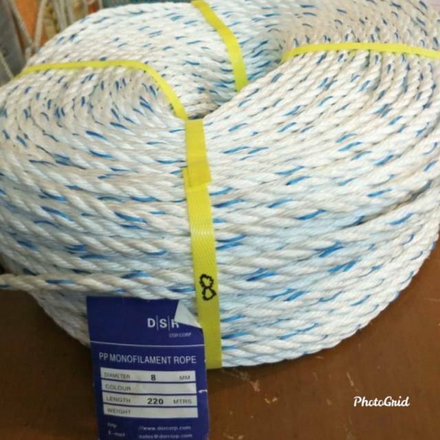 Jual Tali pp 8 mm,tali propyline, tali ikat barang, tali putih bintik ...