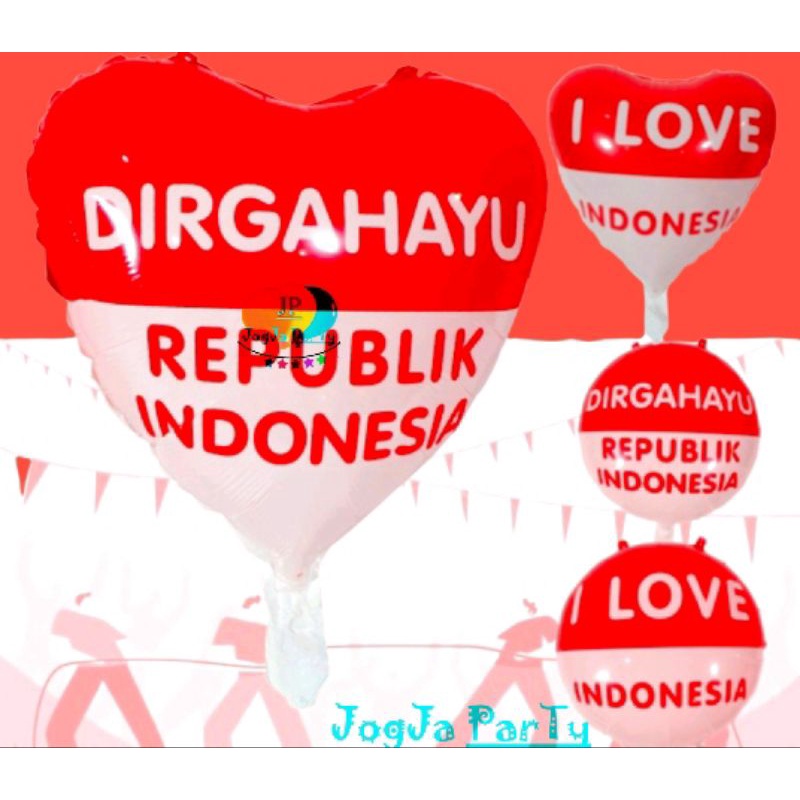 Jual Balon dirgahayu balon indonesia balon foil indonesia balon ...