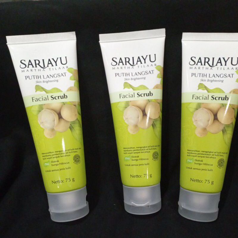 Jual Sariayu putih langsat facial scrub/scrub muka/peeling | Shopee ...