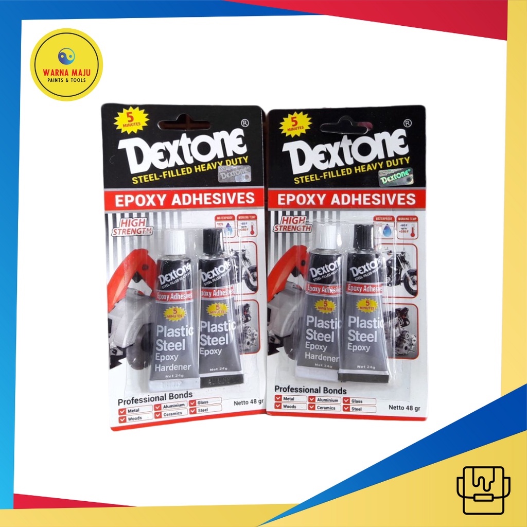 Jual Lem Dextone Steel 5 Menit/Lem Epoxy Dextone 48gr | Shopee Indonesia