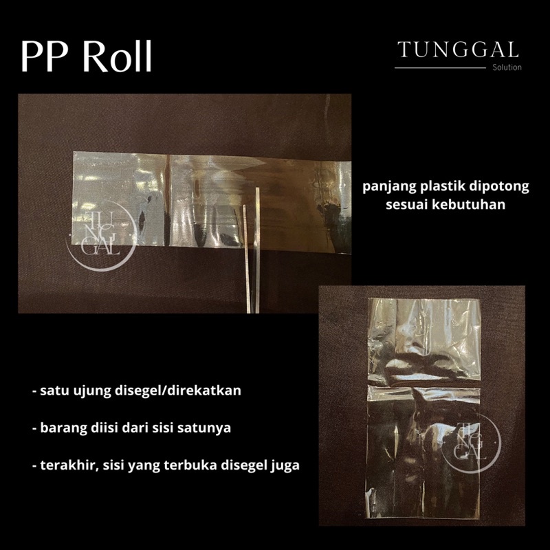 Jual Plastik PP Roll Cap Jet- panjang 100 meter, tebal 0.02 mm, plastik ...
