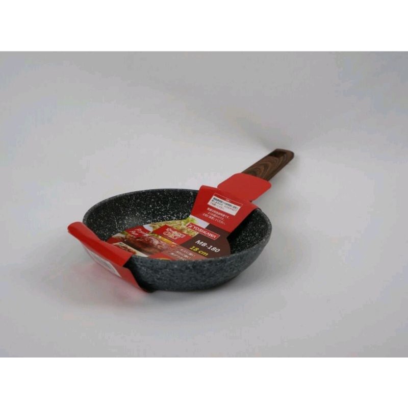 Jual MINOWA YOSHIKAWA FRYPAN CERAMIC MARBLE 18CM MINOWA( MB-180 ) | Shopee Indonesia