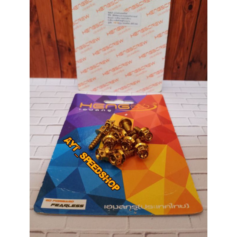 Jual Baut probolt body yamaha gold flower original by heng Baut probolt ...