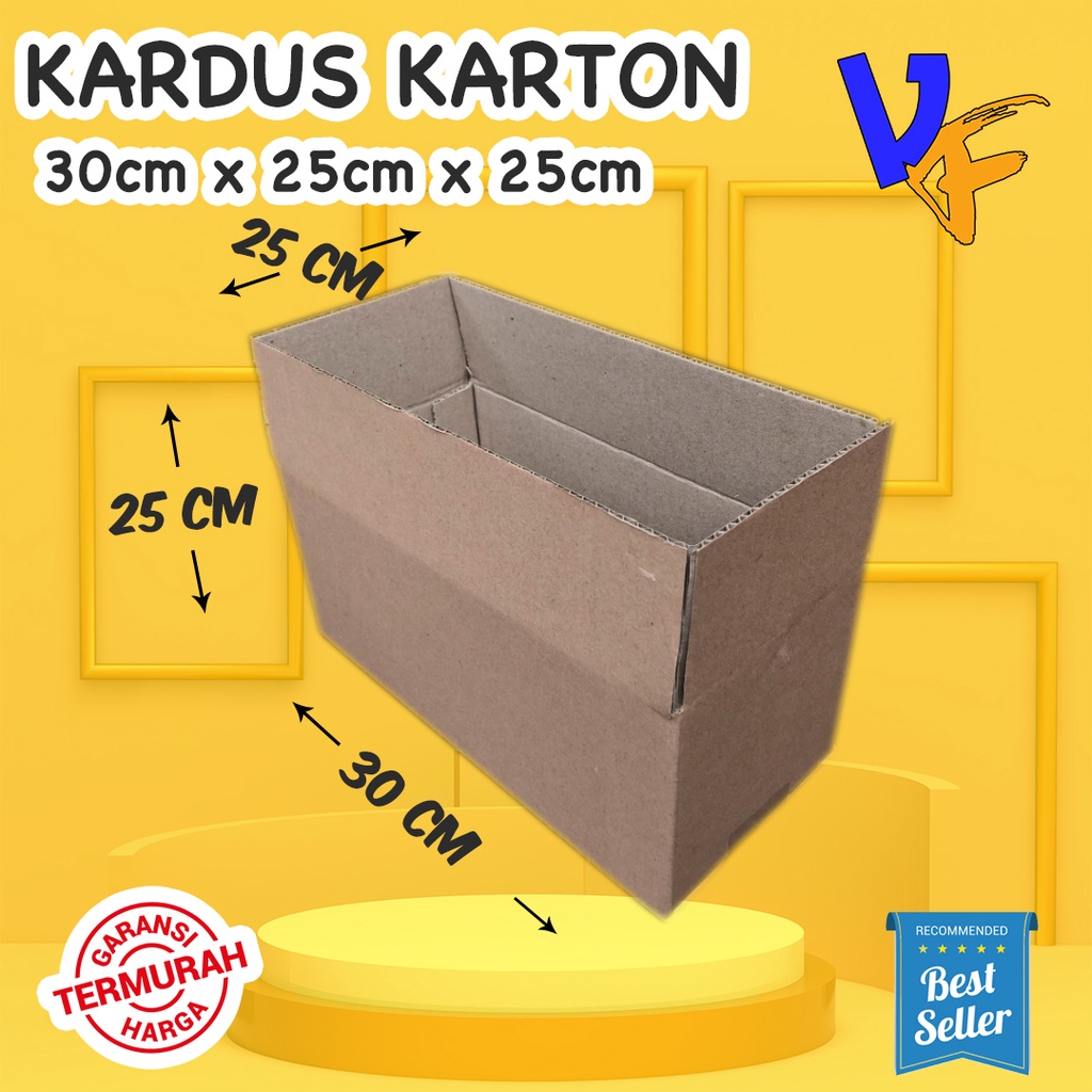 Jual KARDUS / KARTON / KOTAK / BOX / DUS PACKING / PARCEL uk 30x25x25cm ...