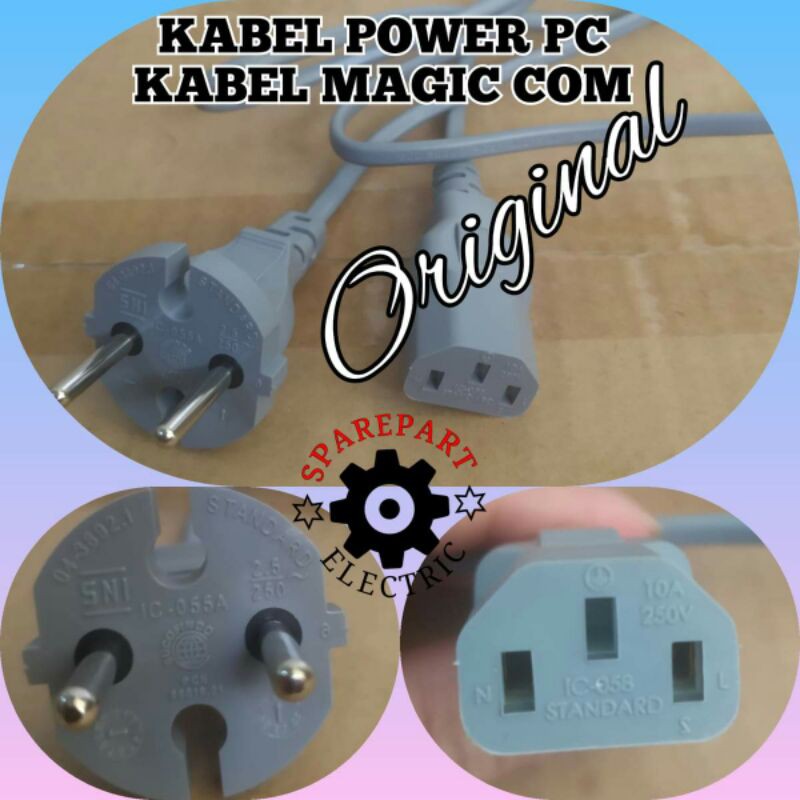 Jual KABEL POWER UNTUK MAGIC COM / RICE COOKER COSMOS ORIGINAL | Shopee ...