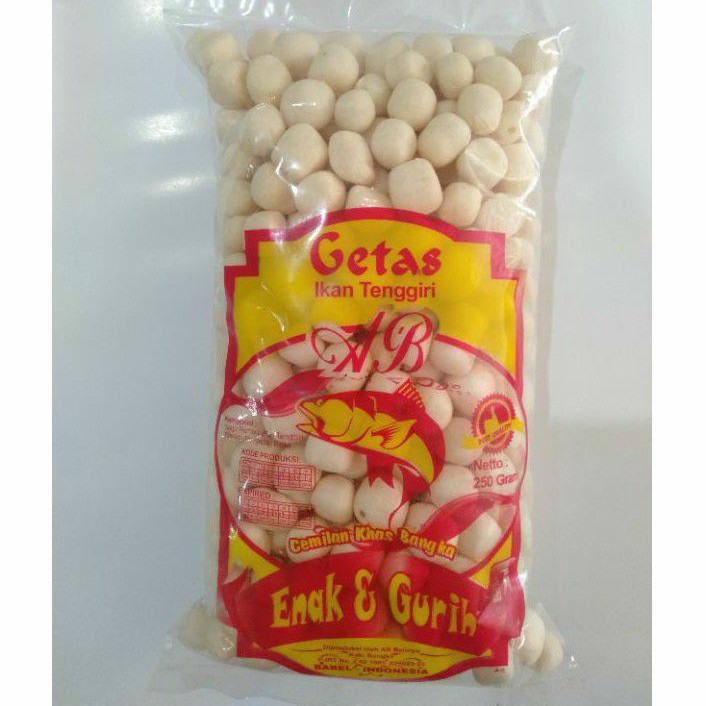 Jual Getas Ikan Tenggiri AB | Cemilan khas Bangka | Shopee Indonesia