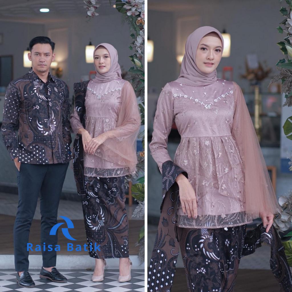 Jual Batik Couple Kebaya Modern Kebaya Tunangan Lamaran Baju Wisuda ...