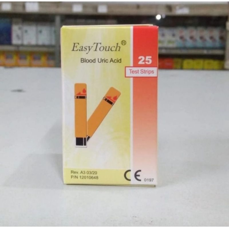 Jual Easy Touch Blood Uric Acid 25 strip easy touch Easytouch Asam Urat ...