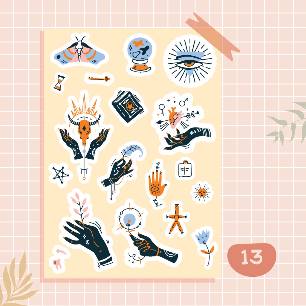 Jual STIKER AESTHETIC A6 *SUDAH CUTTING* | STICKER ESTETIK HP | STIKER ...