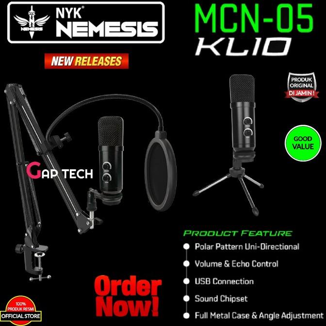 Jual NYK NEMESIS MCN-05 KLIO Condenser Microphone Set Original | Shopee Indonesia