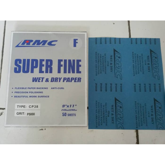 Jual amplas RMC no.5000 amplas RMC GRIT 5000 PER LEMBAR | Shopee Indonesia