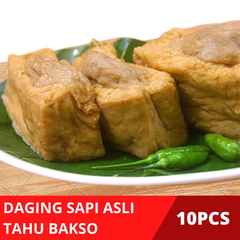 Jual Tahu Bakso 500gram Asli Daging Sapi Goyang TABSO 10pcs Original ...