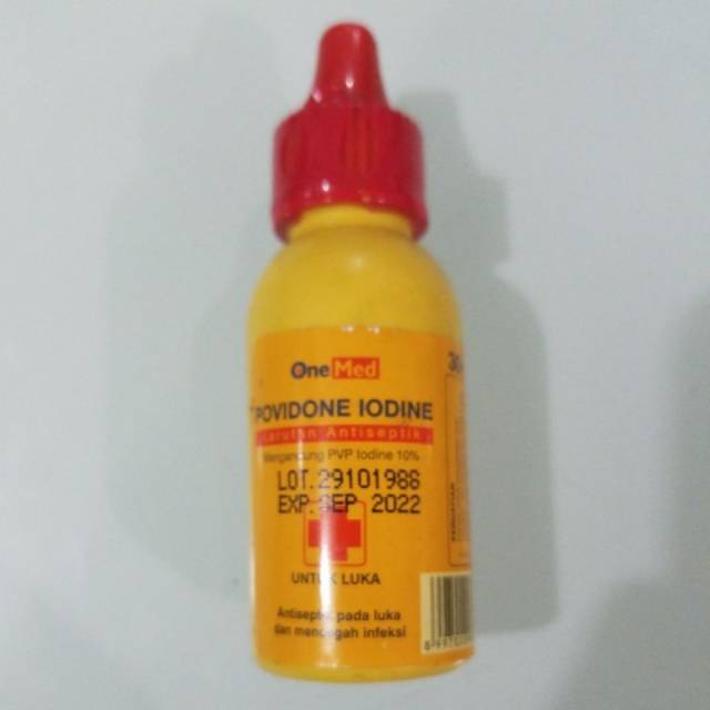 Jual Povidon iodine 30ml antiseptic untuk luka | Shopee Indonesia
