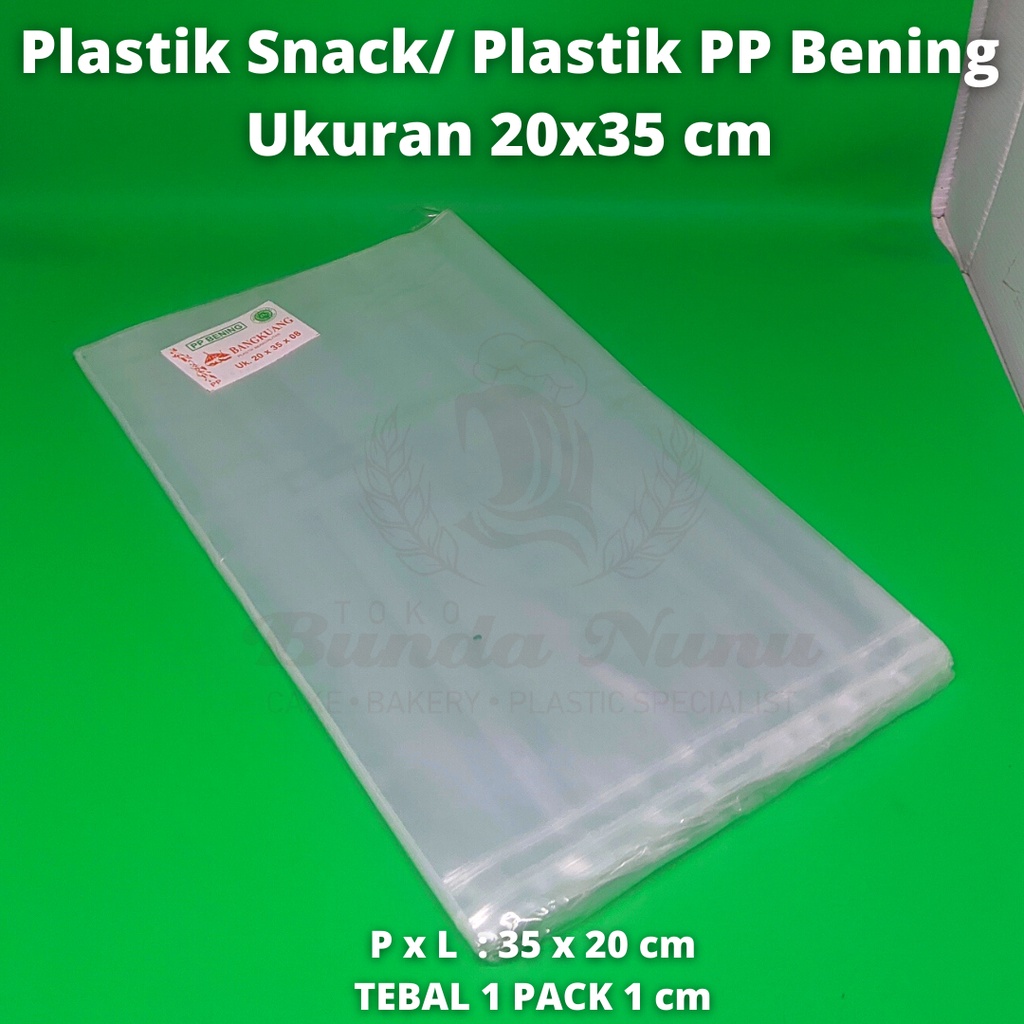 Jual Plastik Snack Plastik PP Bening Tebal Plastik Kue Kering Ukuran 20x35 cm | Shopee Indonesia