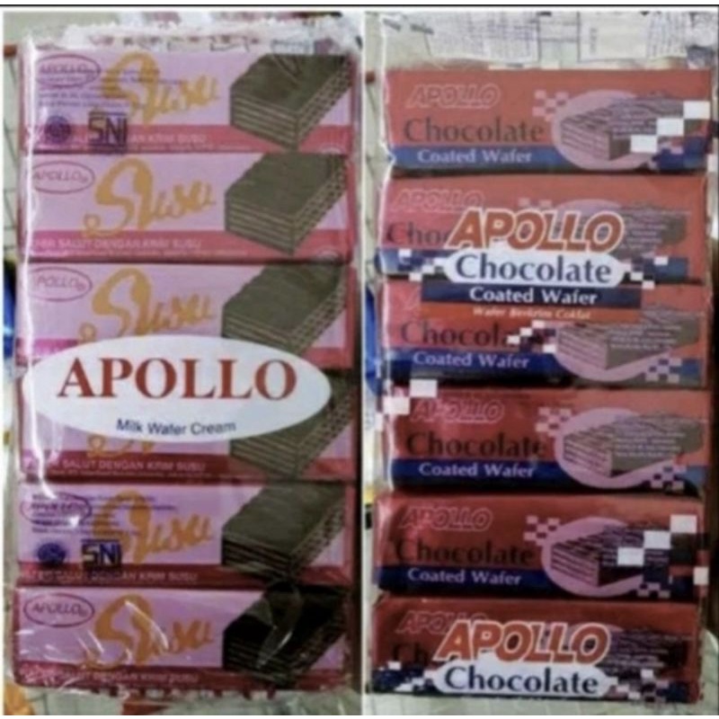 Jual apollo wafer susu / coklat pak kecil | Shopee Indonesia