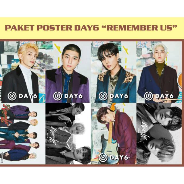 Jual DAY6 DAY 6 REMEMBER US POSTER SET | Shopee Indonesia
