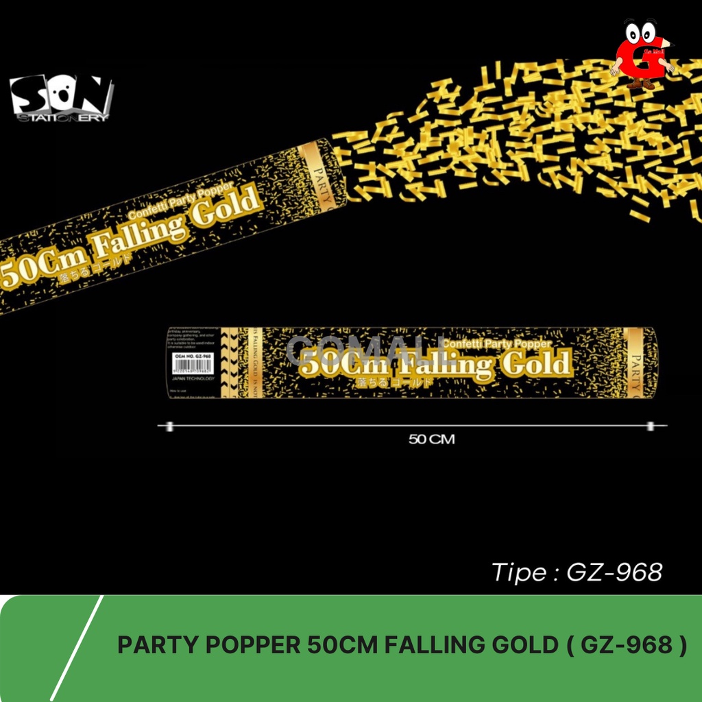 Jual Party Popper 50CM Falling Gold | Shopee Indonesia