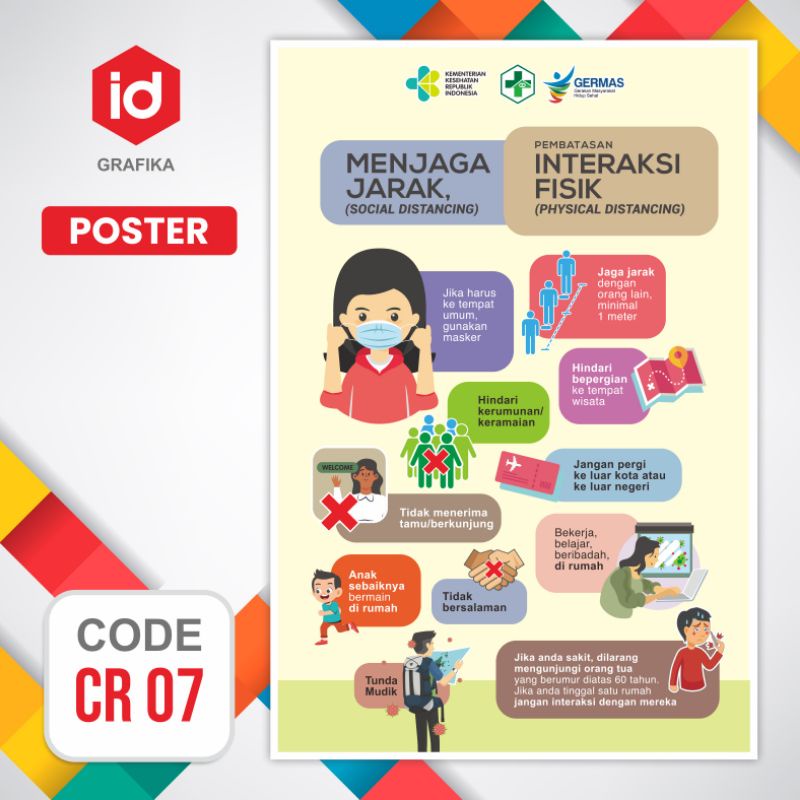Jual KOLEKSI POSTER CORONA, POSTER 5M COVID, POSTER KESEHATAN, KOLEKTIF ...