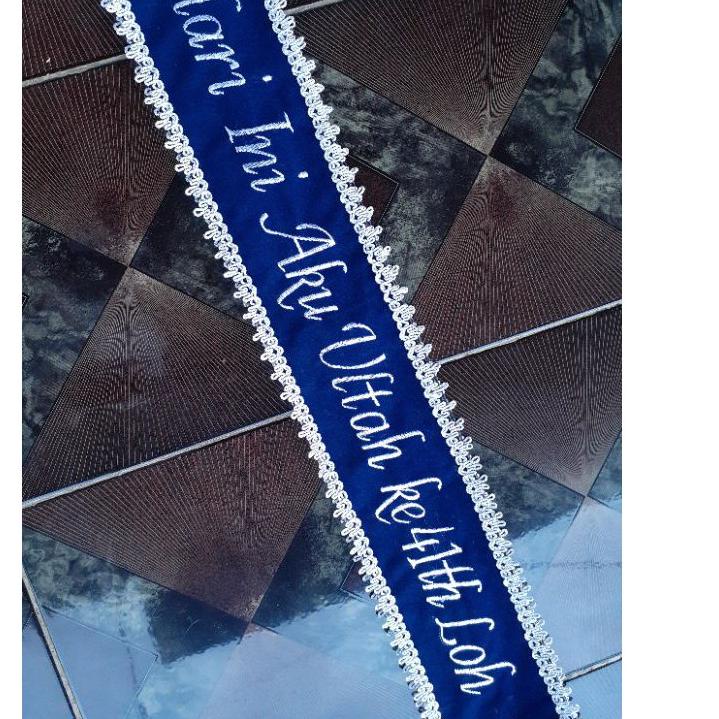 Jual Limited Stock|SQ14|(1 HARI JADI) SELEMPANG WISUDA BLURU TEBAL LIST ...