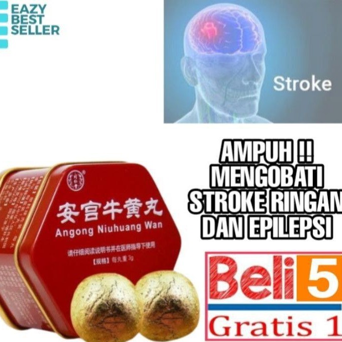 Jual 100% ANGKONG HK KALENG / NIUHUANGWAN OBAT STROKE ASLI ORIGINAL ...