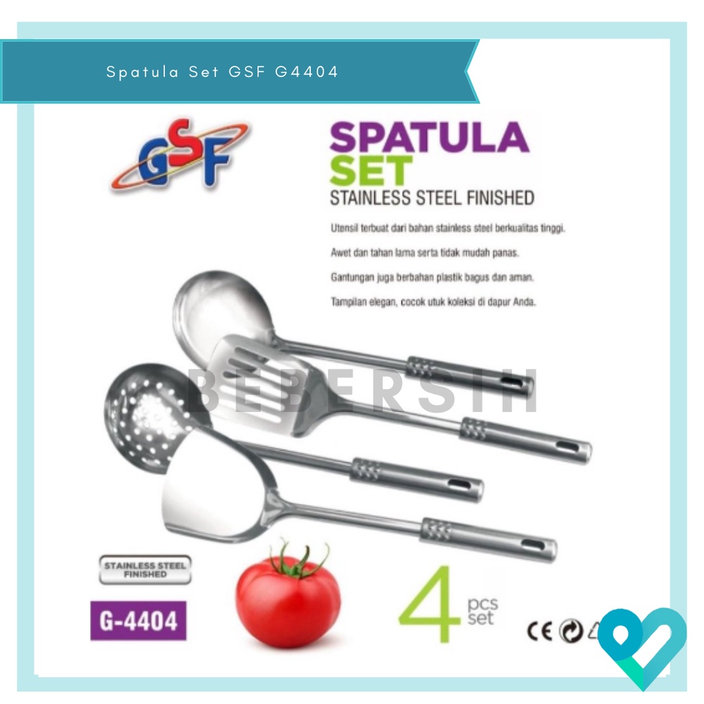 Jual Spatula Stainless GSF G4404 isi 4/Spatula Set Stenles/Sutil ...