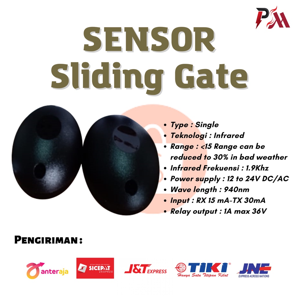 Jual SLIDING GATE SAFETY SENSOR PHOTOCELL ALAT DETEKSI ANTI NABRAK ...