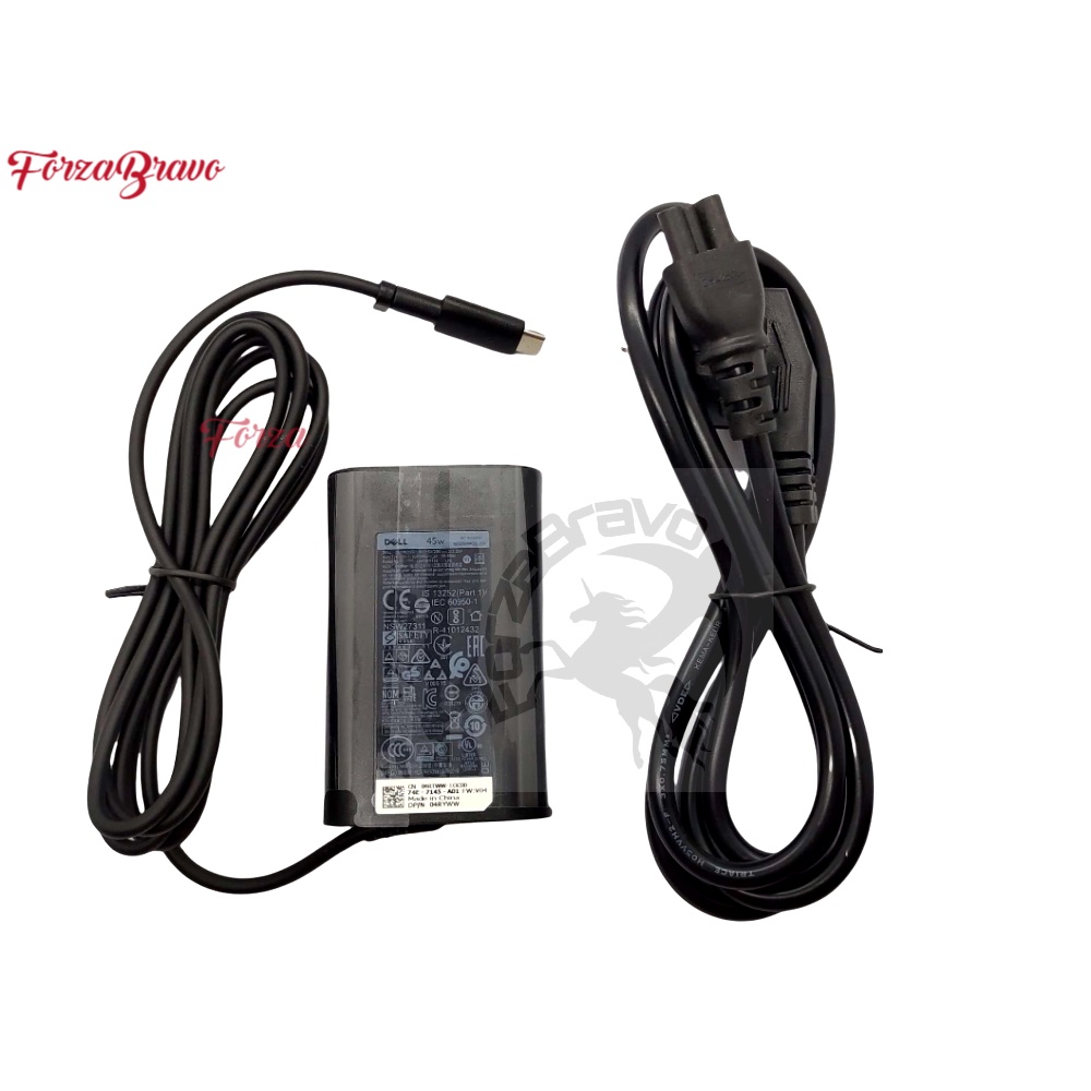 Jual DELL AC Adapter Laptop Fit XPS 13 9370 / 20V 2.25A USB TYPE C (45 ...