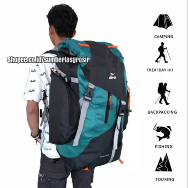 Jual Tas Ransel gunung 60 Liter elbrus tas Camping tas carrier | Shopee Indonesia
