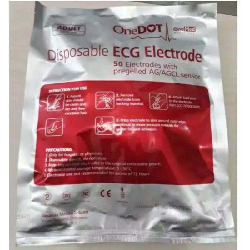 Jual Elektroda OneDot Dewasa OneMed / ECG Elektroda disposable (sekali ...