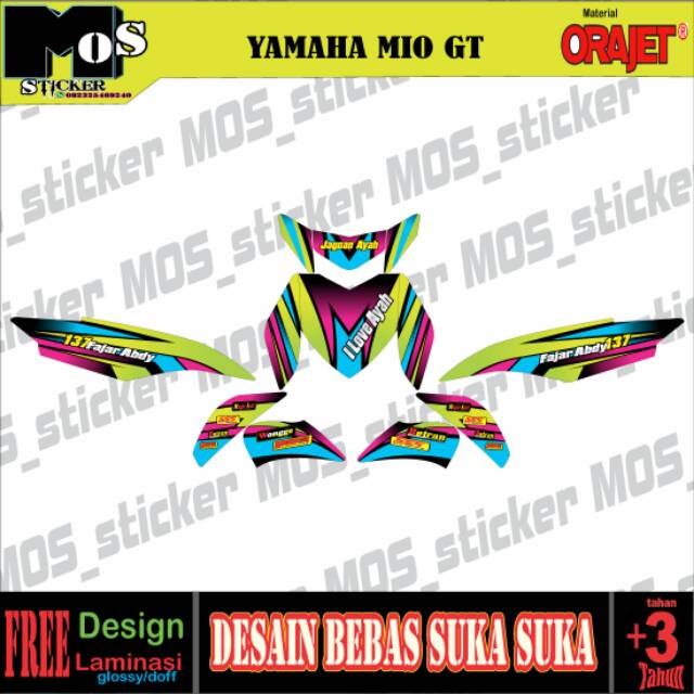 Jual Yamaha Mio GT decal full body murah cantik | Shopee Indonesia