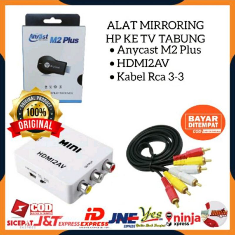 Jual [COD] PAKET ANYCAST M2 PLUS DONGLE WIFI WIRELESS ANYCASH | Shopee ...