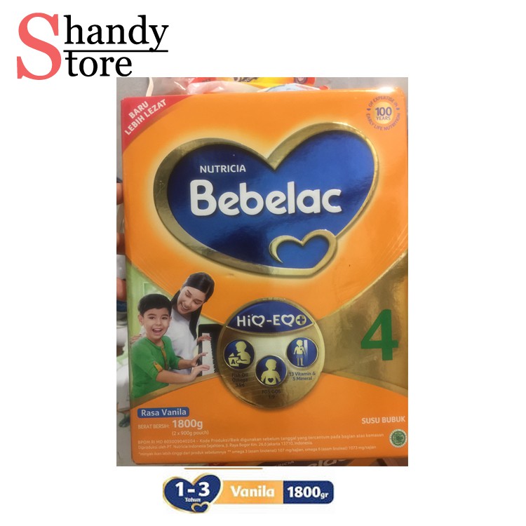 Jual BEBELAC 4 Susu Vanila Box 1800g / 1800 g | Shopee Indonesia