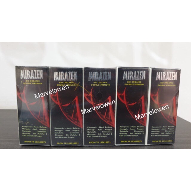 Jual MIRAZEN SUPLEMEN ISI @ 15ML X 5 BOTOL ORIGINAL ASLI | Shopee Indonesia