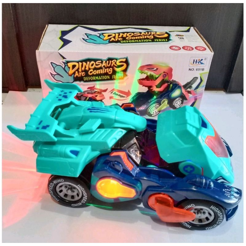 Jual Dinosaur Deformation Car Mainan Transform Mobil Robot Dino ...