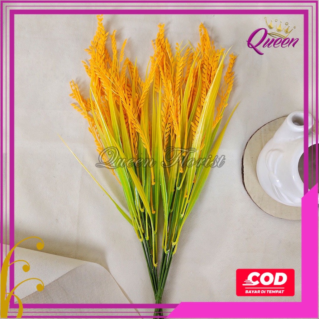 Jual Aksesoris Padi-Padian Cabang 7 Plastik Tiruan - Bunga Padi ...
