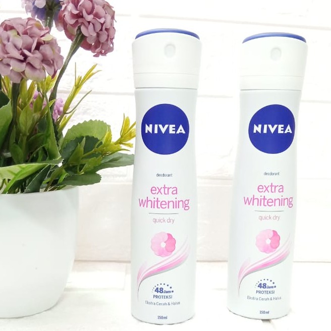 Jual Nivea Extra Whitening Anti Perspirant Deodorant Spray 150 mL ...
