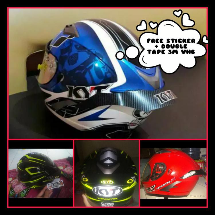 Jual Spoiler Helm (Kyt,Ink,Nhk,Gm,Mds,Agv,Kbc,Nolan,Zeus,Dll) | Shopee ...