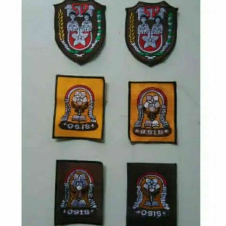 Jual Badge OSIS SMP SMA SD bijian bordir komputer | Shopee Indonesia