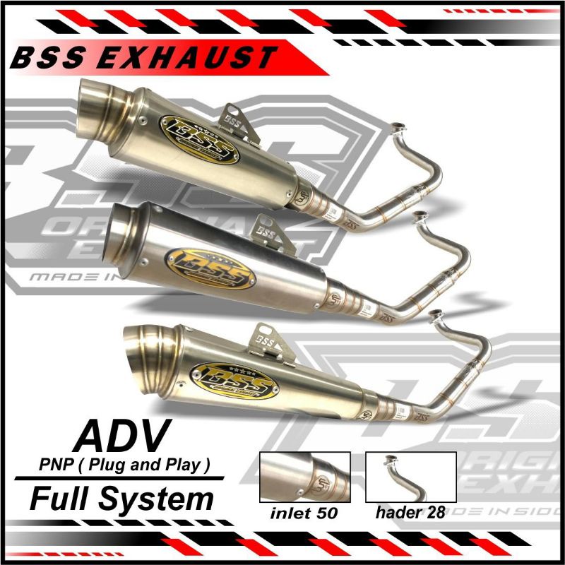Jual Knalpot BSS ADV Inlet 50 Original BSS | Shopee Indonesia