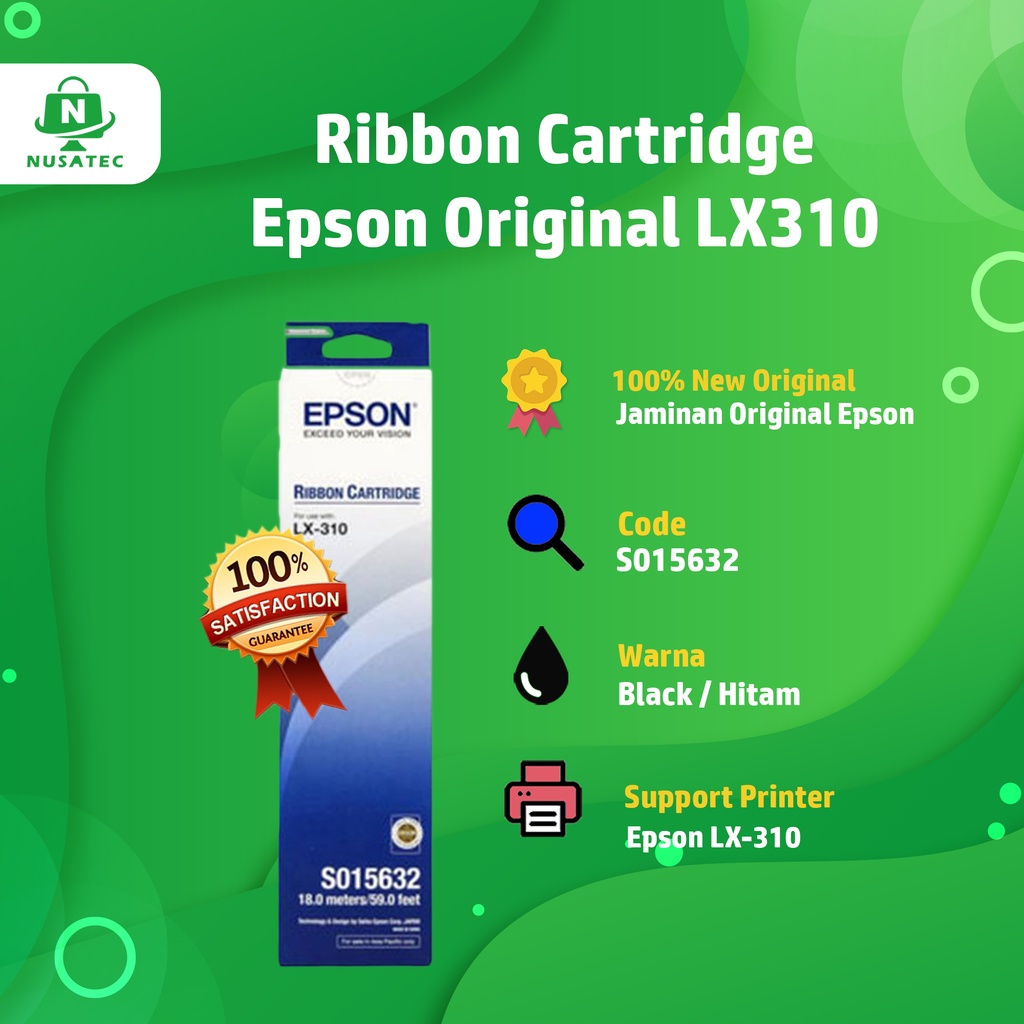 Jual Ribbon Pita Cartridge Printer Epson LX310 LX 310 Original | Shopee ...