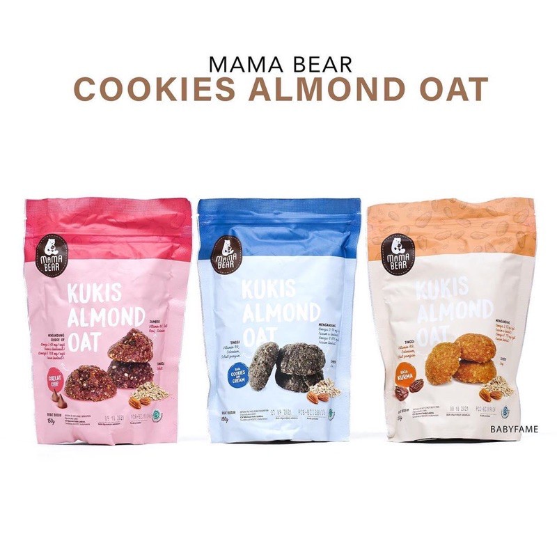Jual Mama Bear Kukis Almond Oat 150 GR | Shopee Indonesia