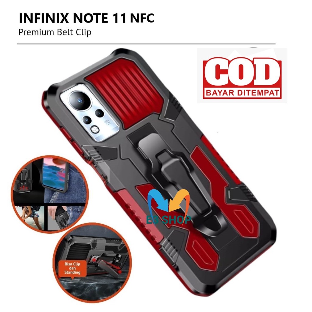 Jual INFINIX NOTE 11 NFC CASING STANDING BACK KLIP HARD CASE ROBOT NEW COVER | Shopee Indonesia