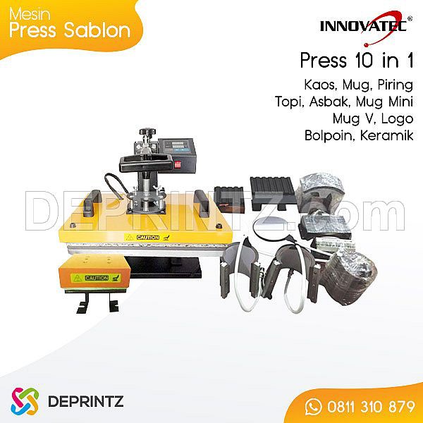 Jual Mesin Press Sablon Digital 10 in 1 | Shopee Indonesia