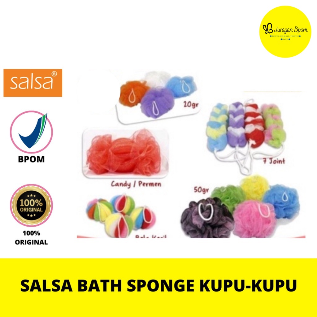 Jual SALSA Bath Sponge Soft Body Sponge for All Skin Aneka Variasi ...