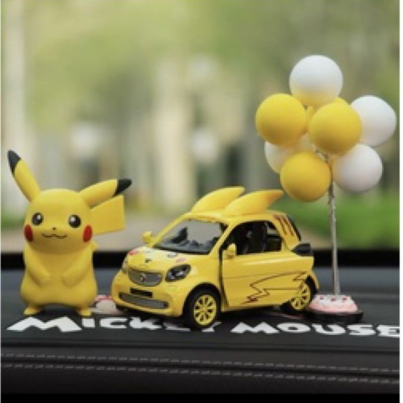 Jual pajangan .obil pikachu mobil pikachu pokemon balon mobil | Shopee ...