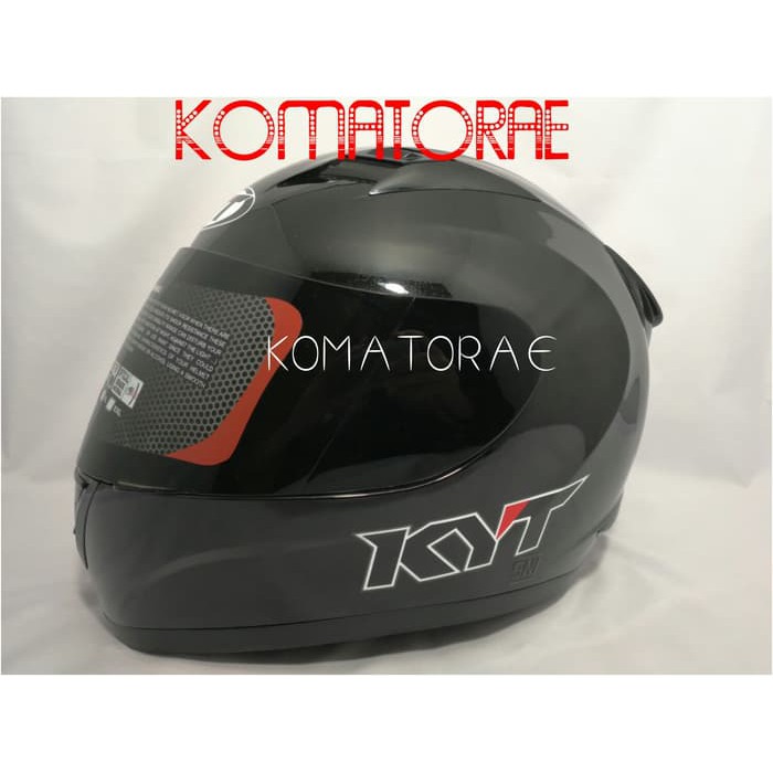Jual HELM KYT R10 SOLID BLACK HITAM FULL FACE | Shopee Indonesia