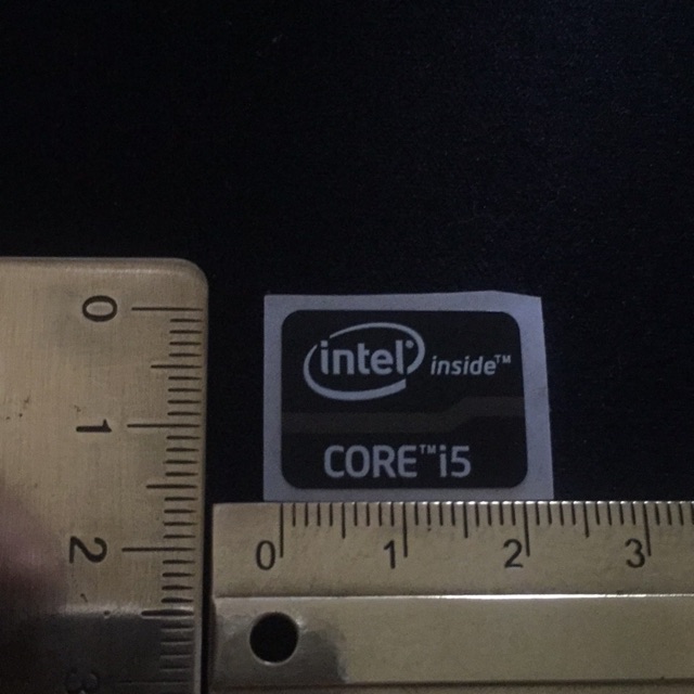 Jual Stiker Sticker intel Core i5 gen2/3 black ori | Shopee Indonesia