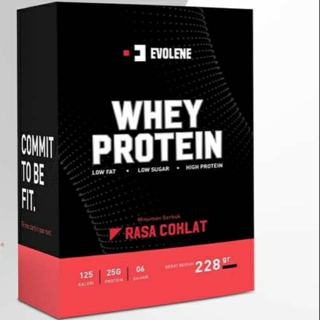 Jual EVOLENE WHEY PROTEIN 228gr BPOM HALAL ISI 6 SACHET SUSU GYM ...